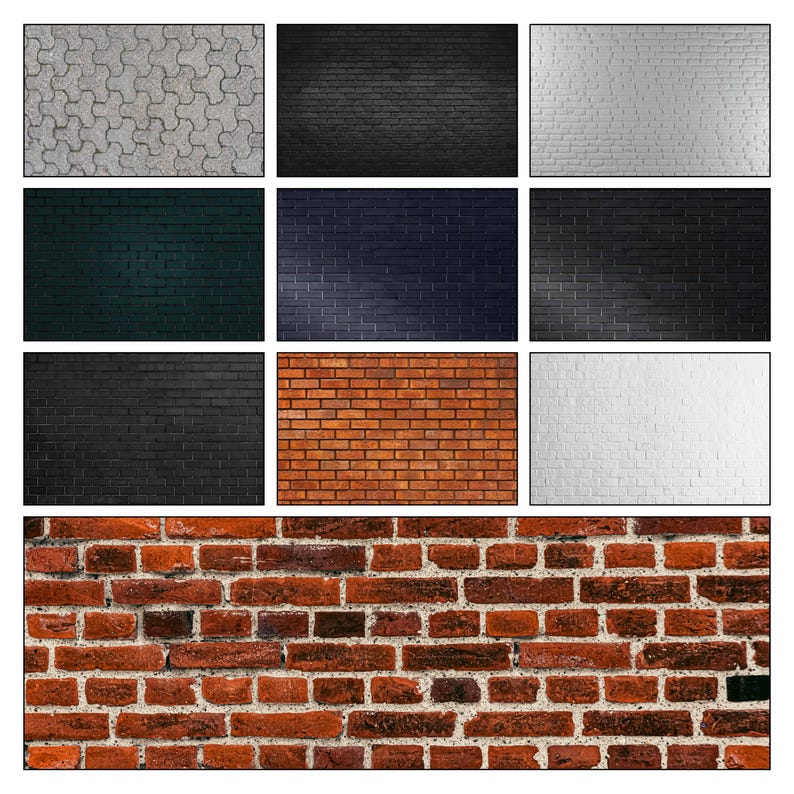 Brick Wall Textures, Wall Texture, Digital Textures, Brick Overlay ...