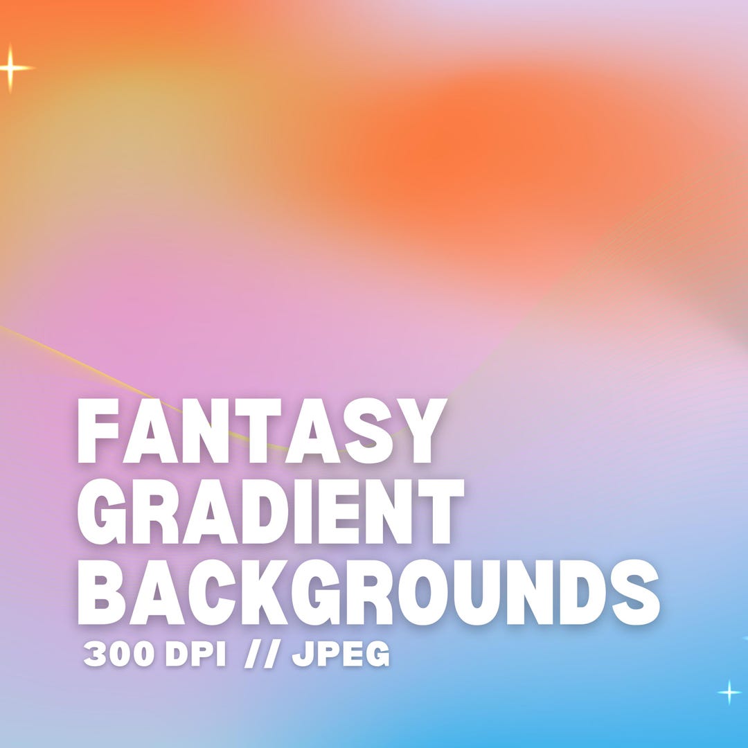 Fantasy Gradient Backgrounds, Gradient Designs, Digital Gradients, Dreamy Gradients, Modern ...