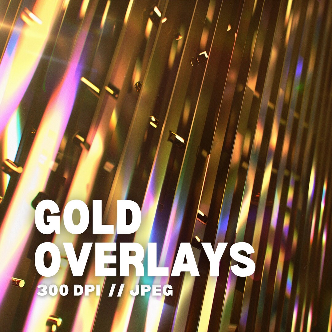 15 Gold Overlays, Foil Texture, Metallic Gold, Glitter Overlay, Gold ...