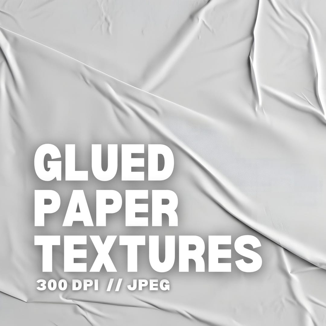 10 Glued Paper Textures, Paper Texture, Scrapbook Texture, Digital ...