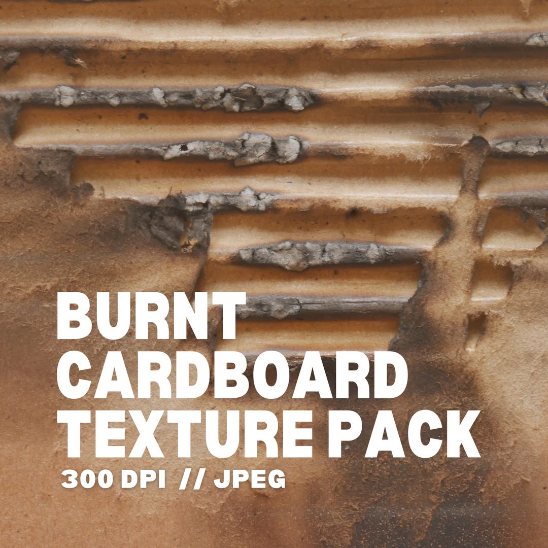 Burnt Cardboard Texture Pack, Scorched Texture, Vintage Paper, Charred ...