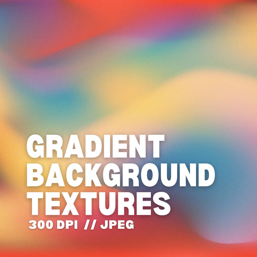 10 Gradient Background Textures, Modern Gradients, Printable Textures, Digital Download ...