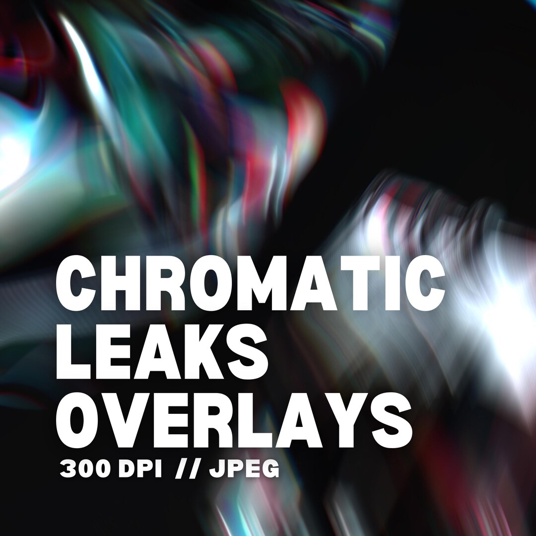 Chromatic Leaks Overlays, Light Overlays, Photo Effects, Color Overlays ...
