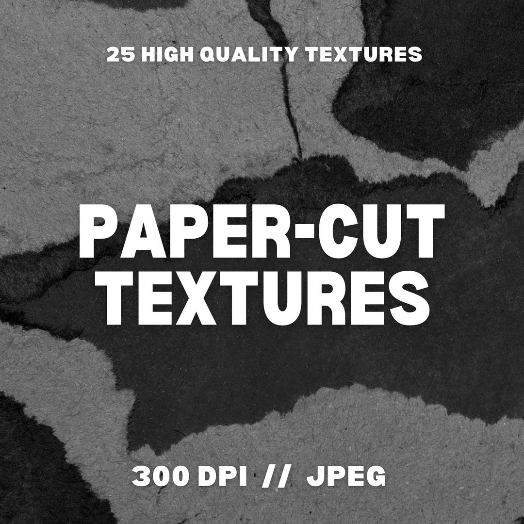25 Paper-cut Textures Bundle, Digital Textures, Scrapbook Background ...