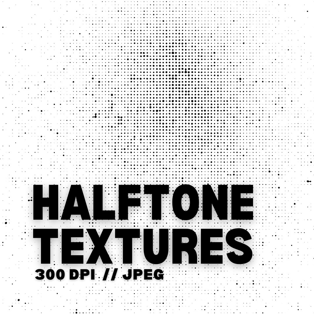 10 Halftone Textures, Dotted Texture, Digital Texture, Print Textures ...