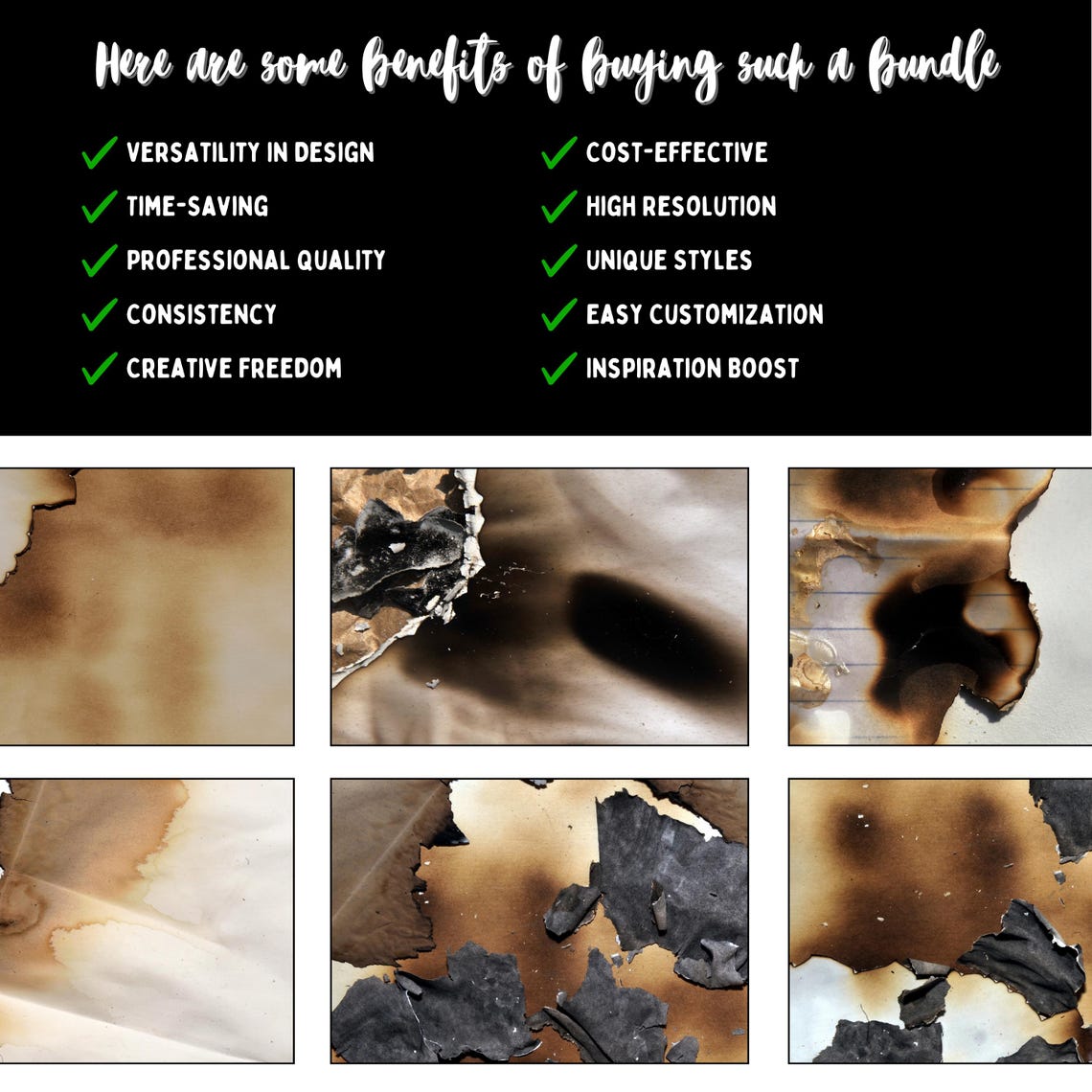 Burnt Paper Textures, Aged Paper, Grunge Texture, Distressed Paper ...