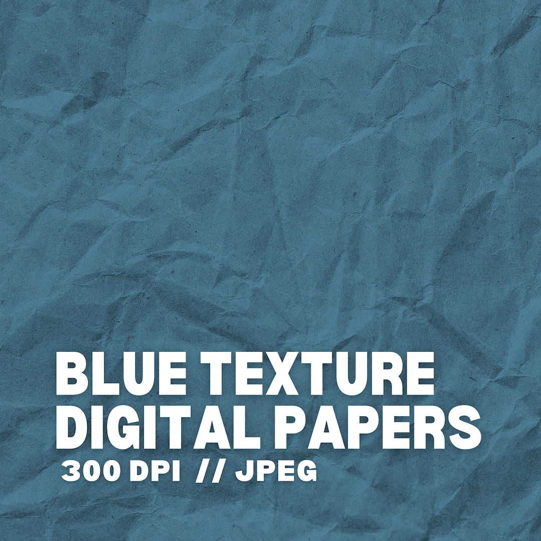 Blue Texture Digital Papers, Texture Pack, Paper Pack, Seamless ...