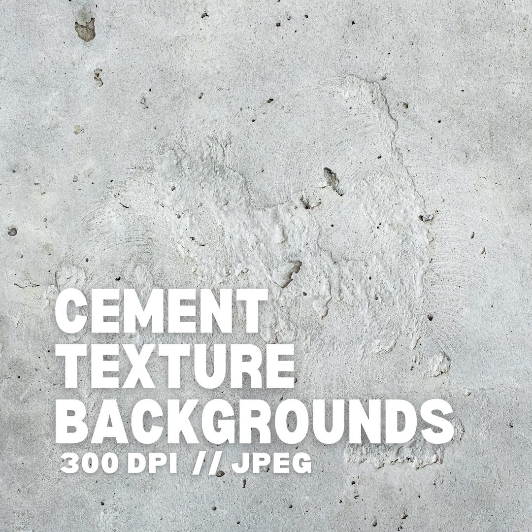 18 Cement Texture Backgrounds, Digital Background, Commercial Use ...