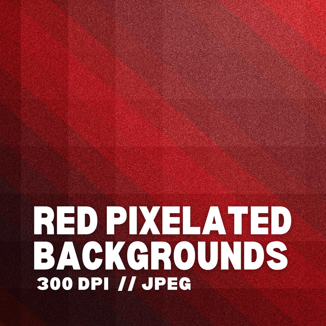 Red Pixelated Backgrounds, Pixelated Texture, Red Textures, Digital ...