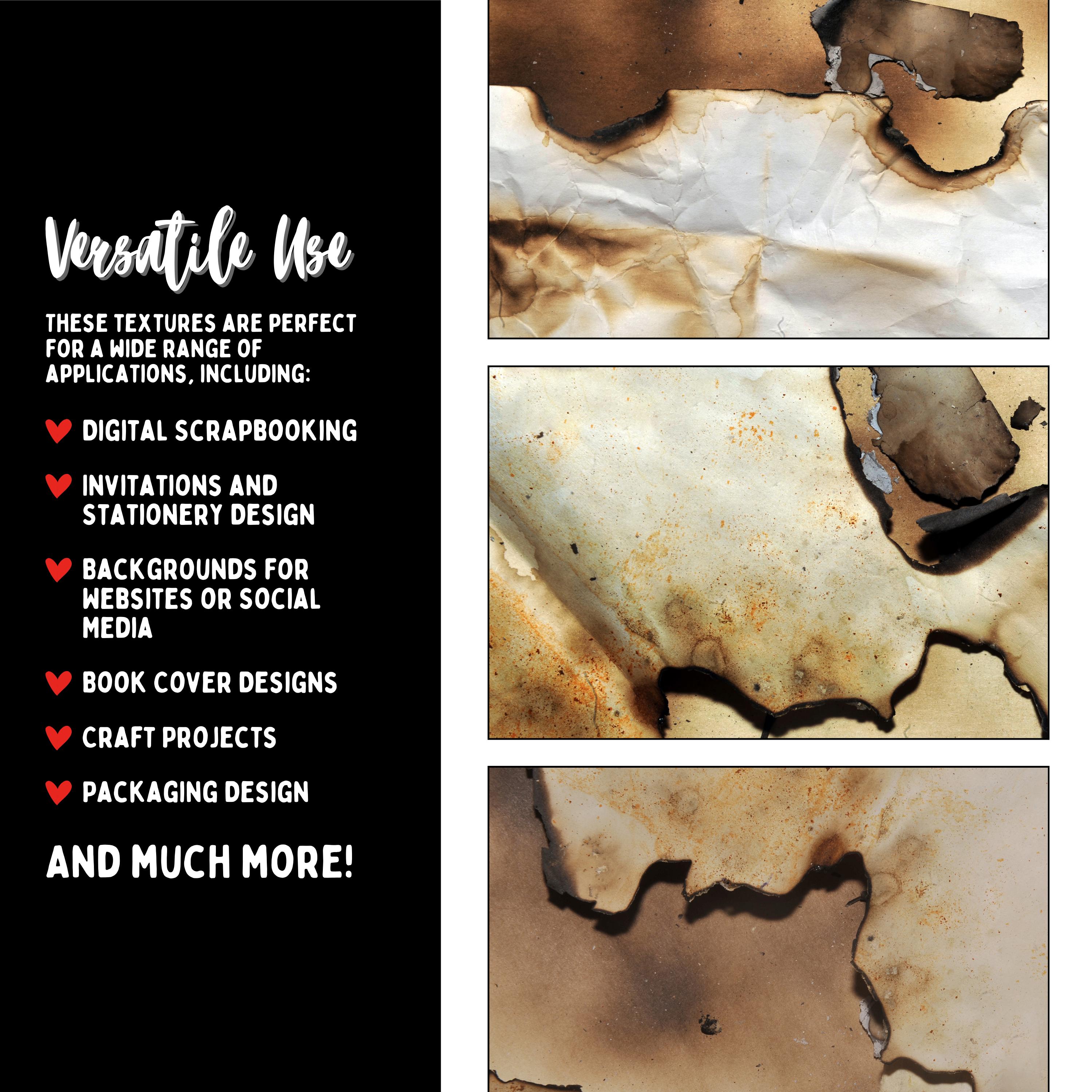 Burnt Paper Textures, Aged Paper, Grunge Texture, Distressed Paper ...