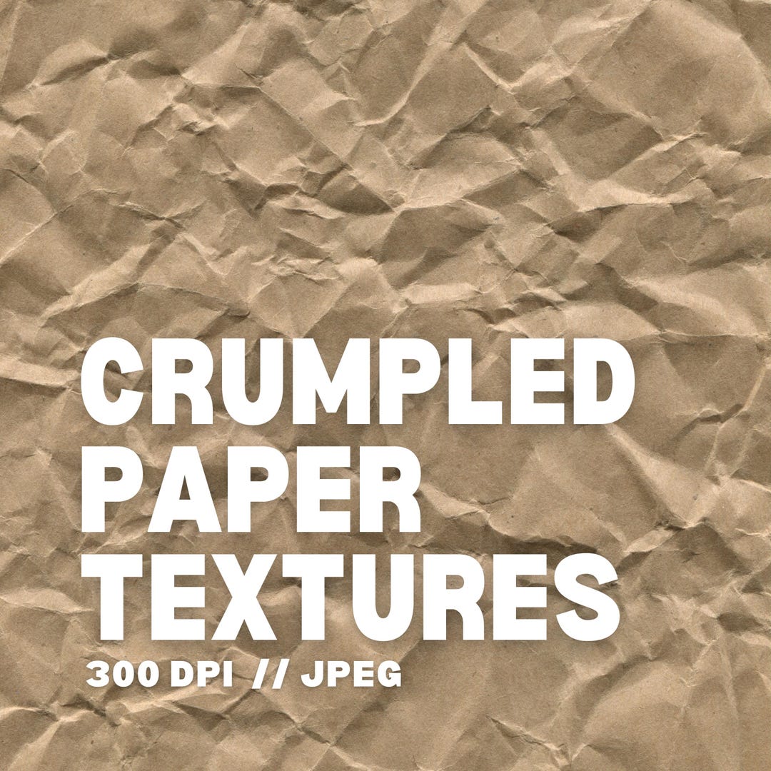Crumpled Paper Textures, Paper Textures, Digital Papers, Textured ...