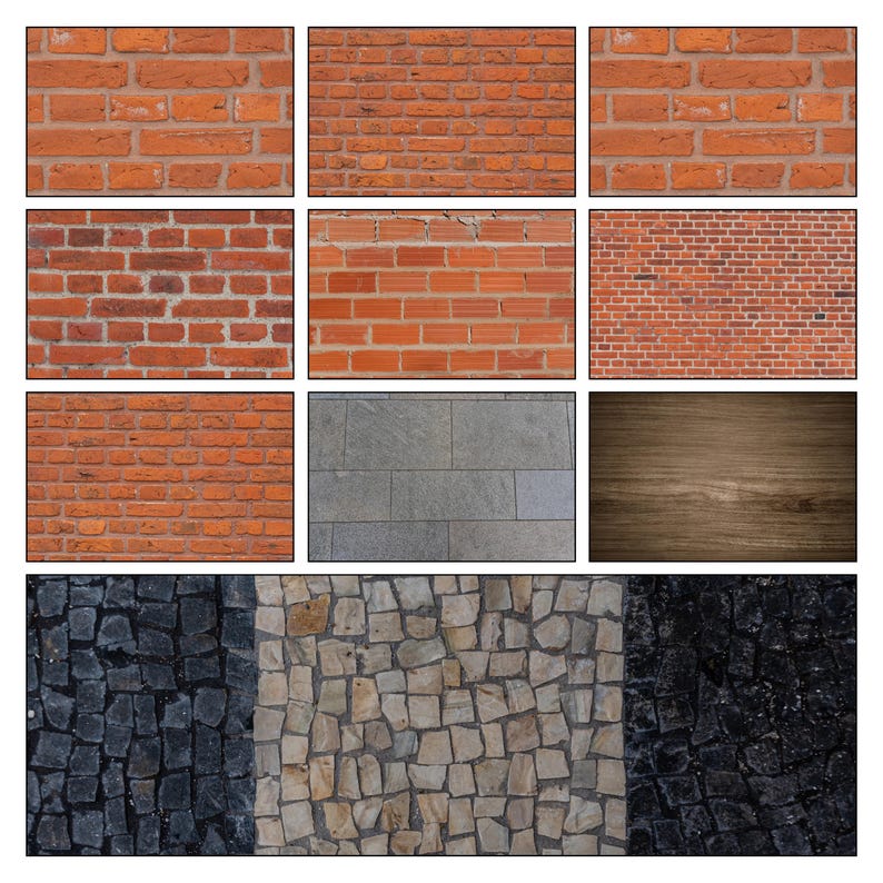 Brick Wall Textures, Wall Texture, Digital Textures, Brick Overlay ...