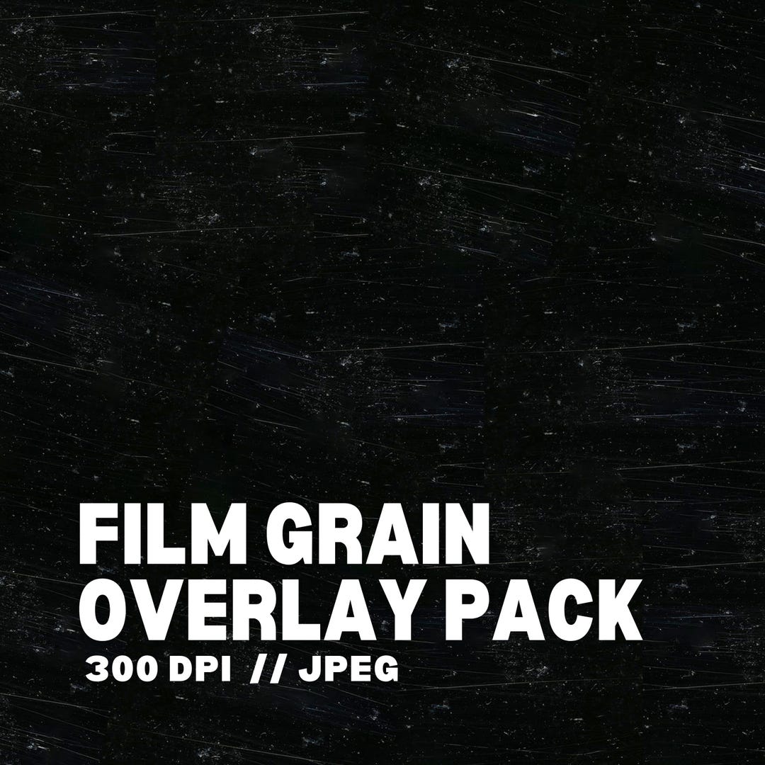 Film Grain Overlay Pack, Old Film Grain, Retro Photo Effect, Cinematic ...