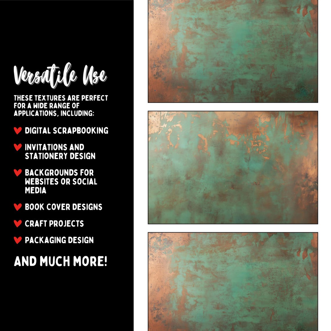 Copper Plate Textures, Metallic Backgrounds, Copper Overlays, Metal ...