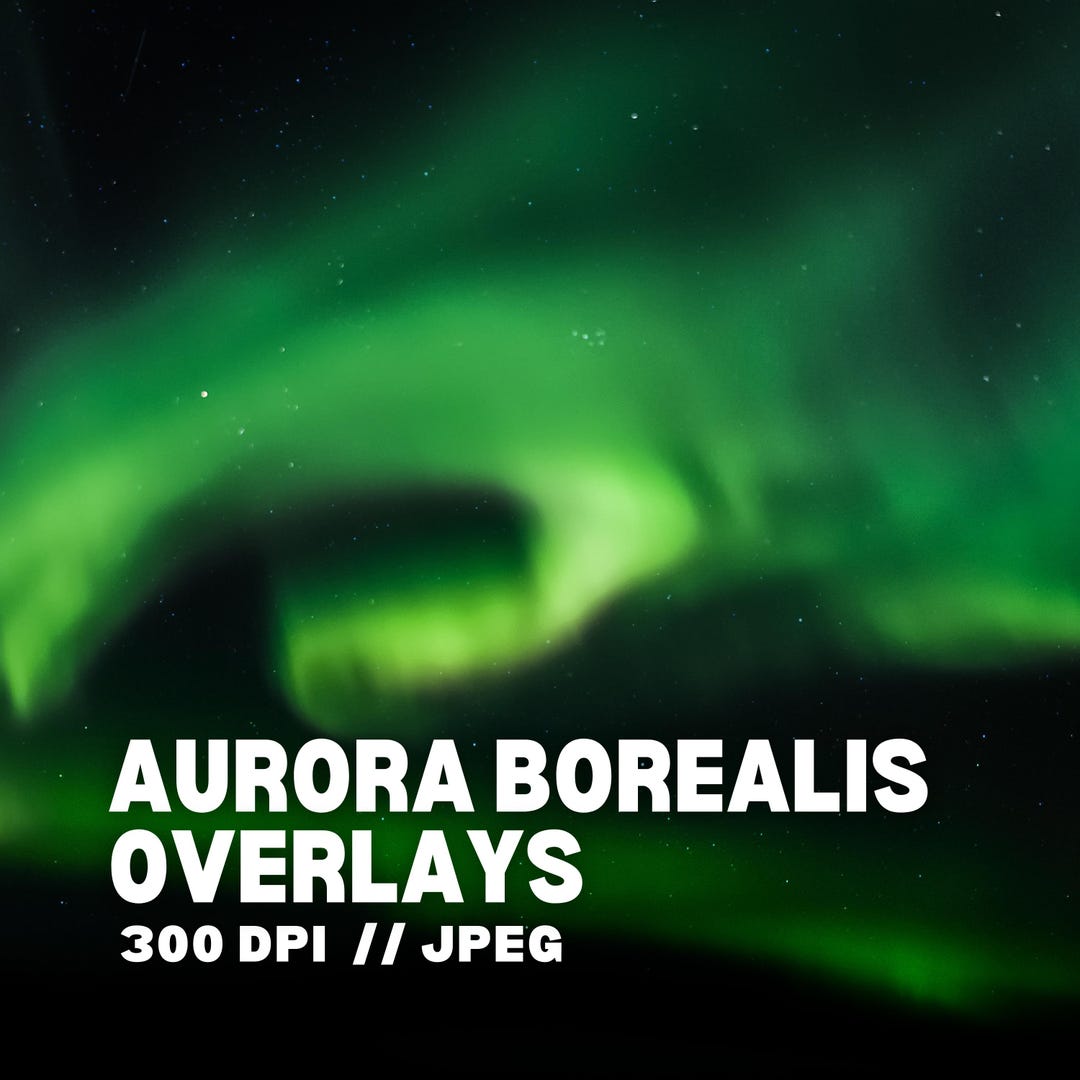 Aurora Borealis Overlays, Aurora Effect, Photo Overlay, Nature Overlay ...