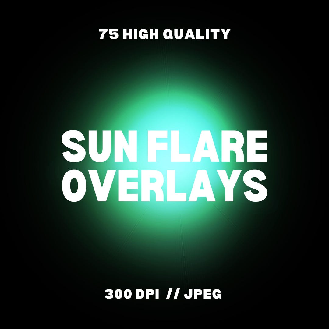 Sun Flare Overlays, Photo Effect, Flare Overlay, Sunburst Effect, Photo ...