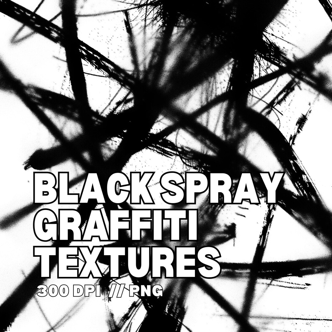 Black Spray Graffiti Textures, Spray Textures, Graffiti Textures ...