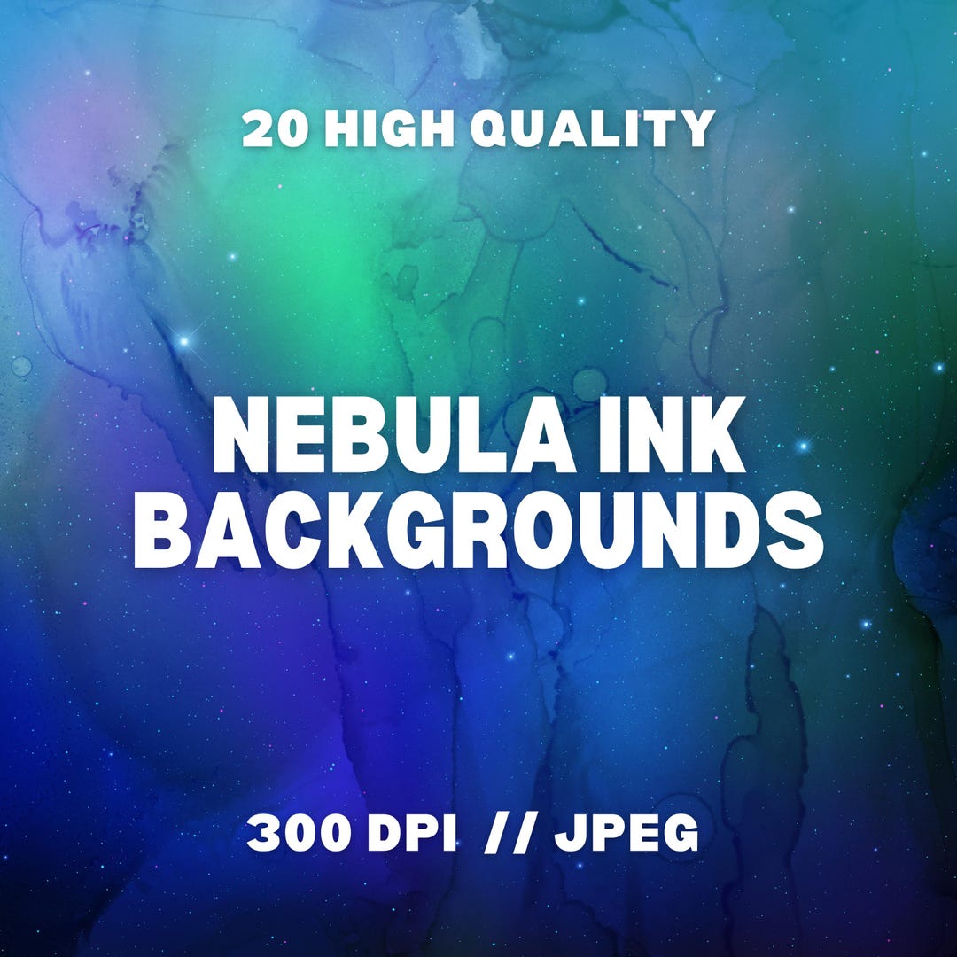 Nebula Ink Backgrounds, Ink Texture, Galaxy Texture, Digital Paper ...