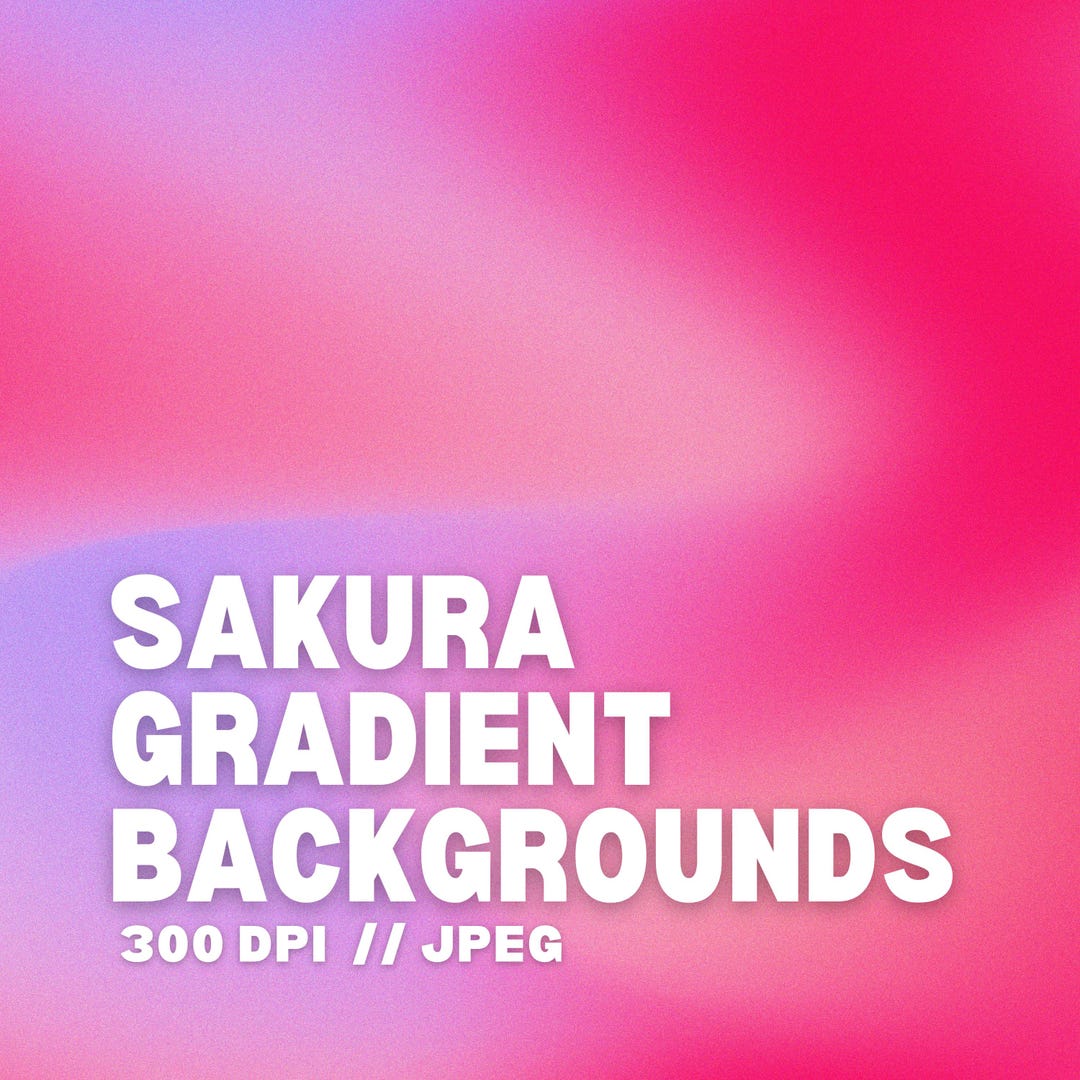 Sakura Gradient Backgrounds, Gradient Textures, Pastel Backgrounds ...