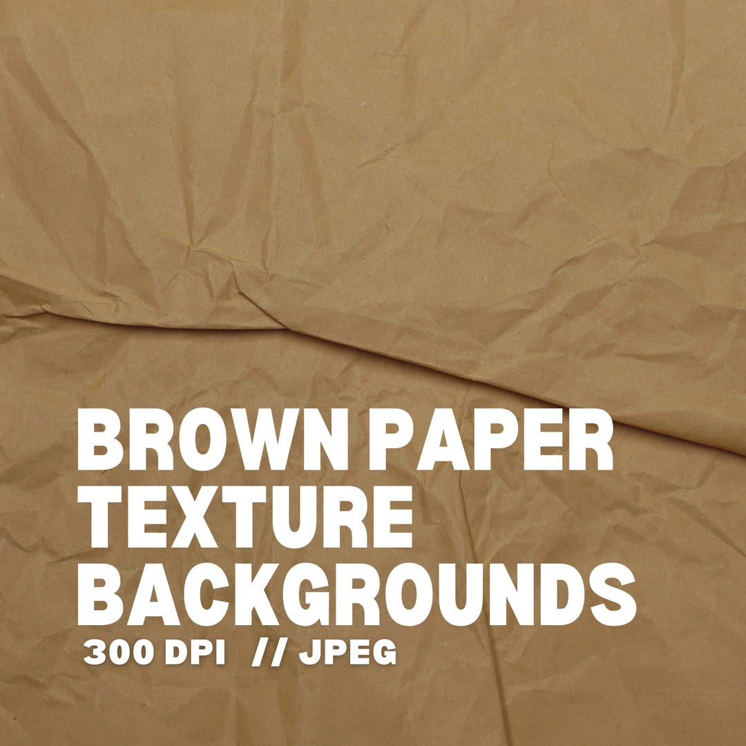 4 Brown Paper Texture Backgrounds, Kraft Paper, Aesthetic Paper ...