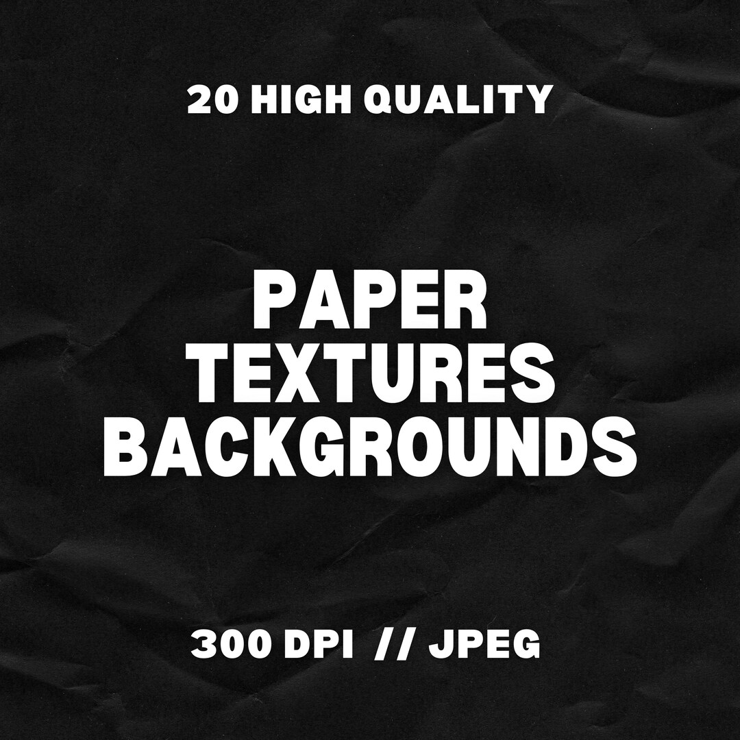 22 Paper Textures Backgrounds, Texture Pack, Paper Overlay, Crumpled ...