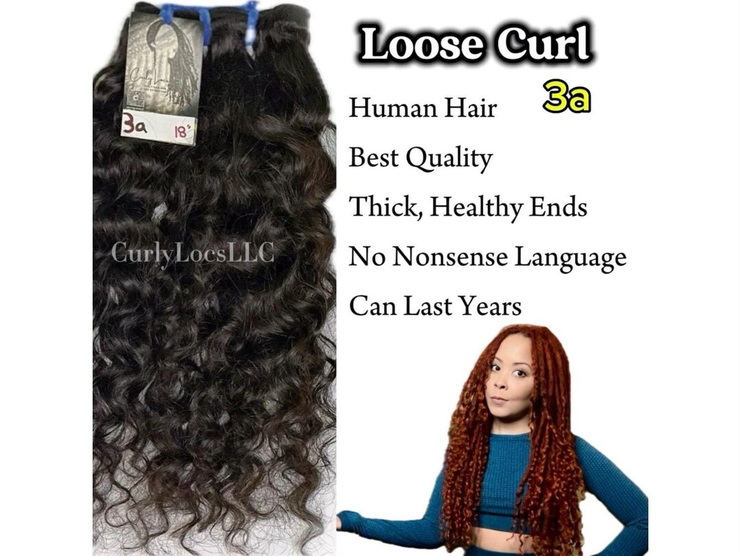 CURLY Locs LLC 3a Human Hair BUNDLES. Natural Color, Great Quality, No ...