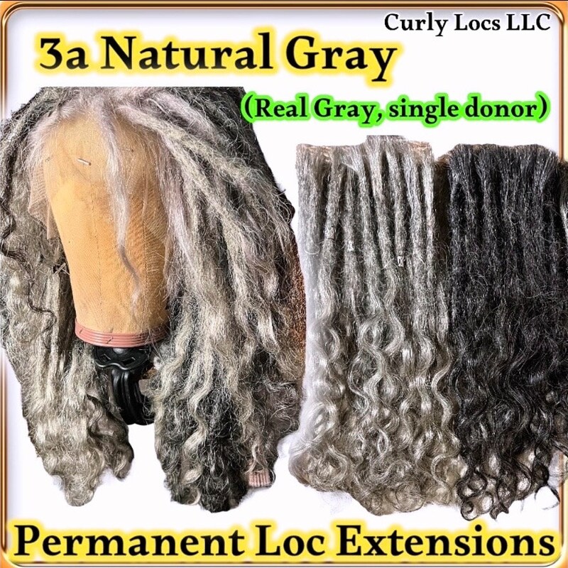 Grey Hair Extensions - Etsy