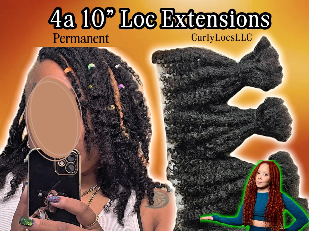 4a 10 CURLY LOCS LLC Loc Extensions, Human Hair, Curly Ends. Best ...