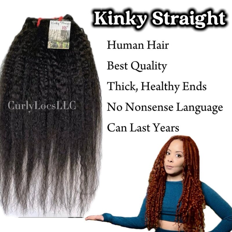 Kinky Straight Etsy