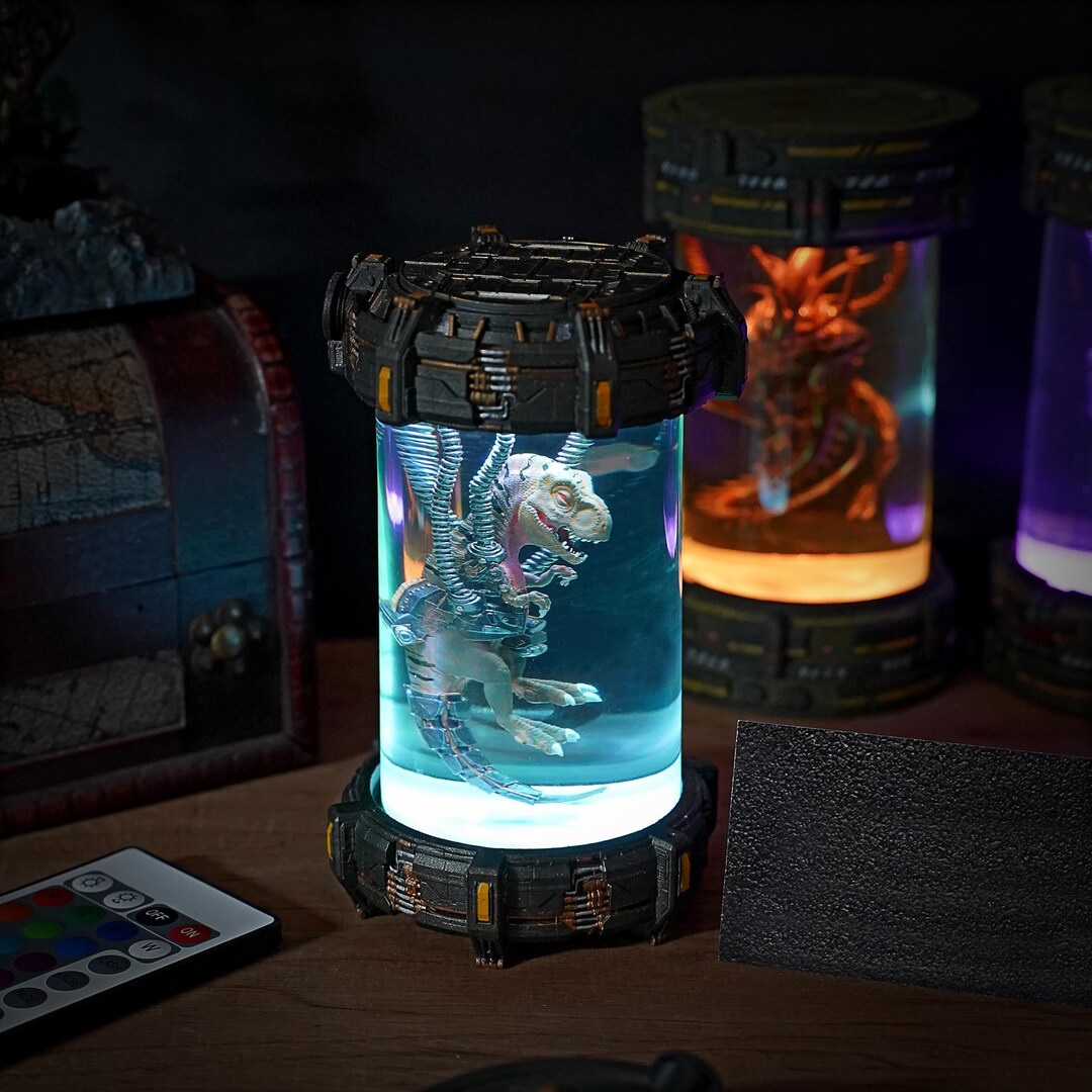 The Tyrannosaurus Rex Resin Lamp, T-rex in the Biolab Resin Lamp ...