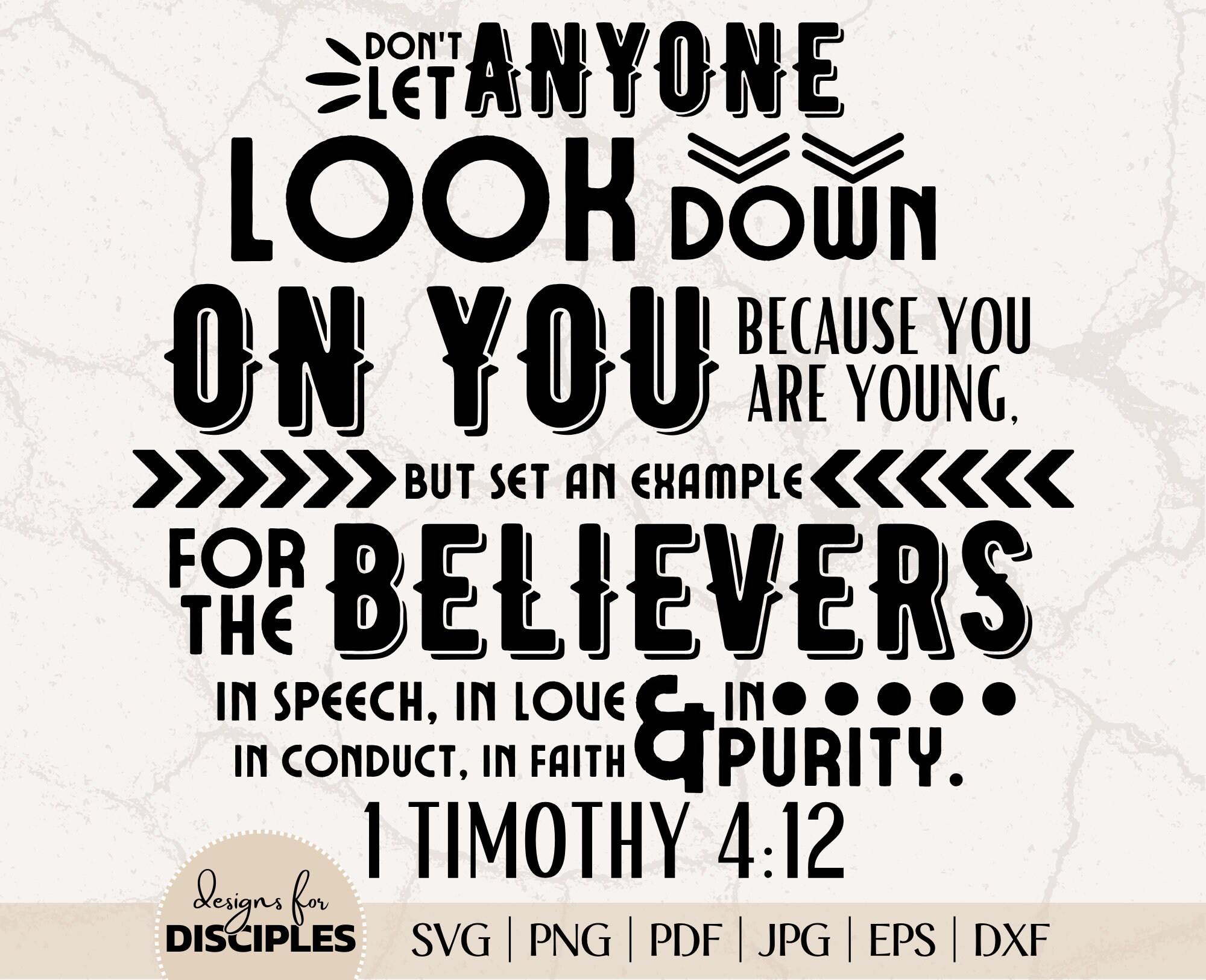1 Timothy SVG | Christian Youth SVG | Bible Verse SVG | Youth Group Svg ...