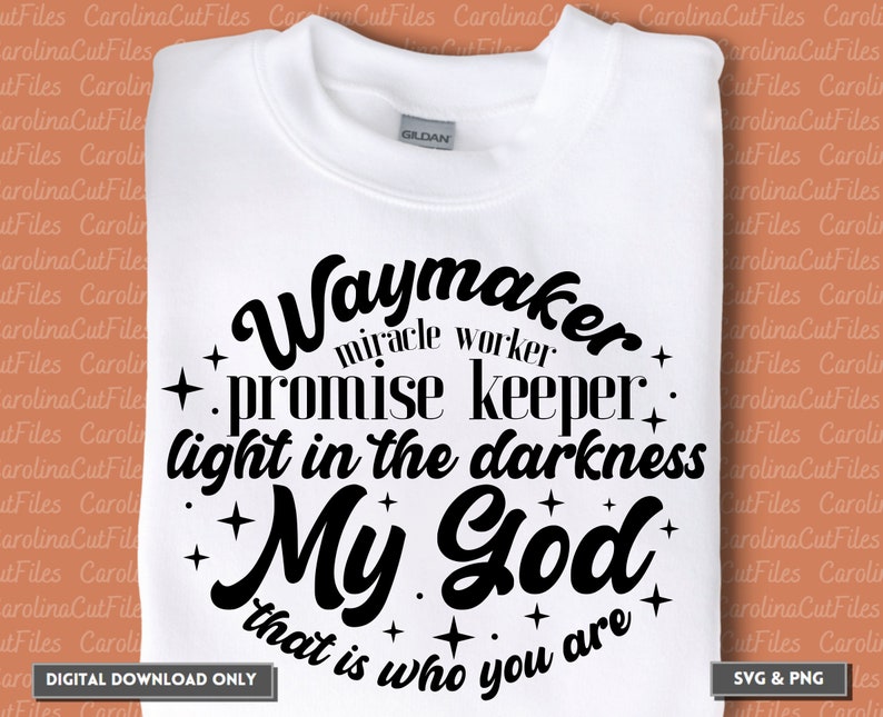 Waymaker Miracle Worker SVG Bible Verse SVG Cute Bible - Etsy