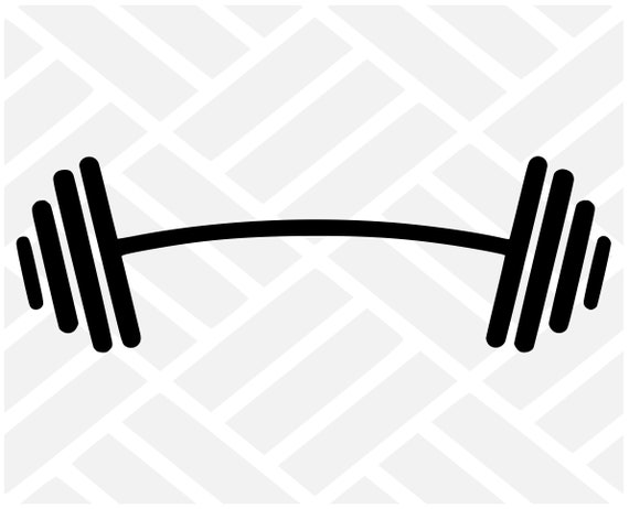 Barbell SVG Bent Barbell SVG Weightlifting SVG | Etsy