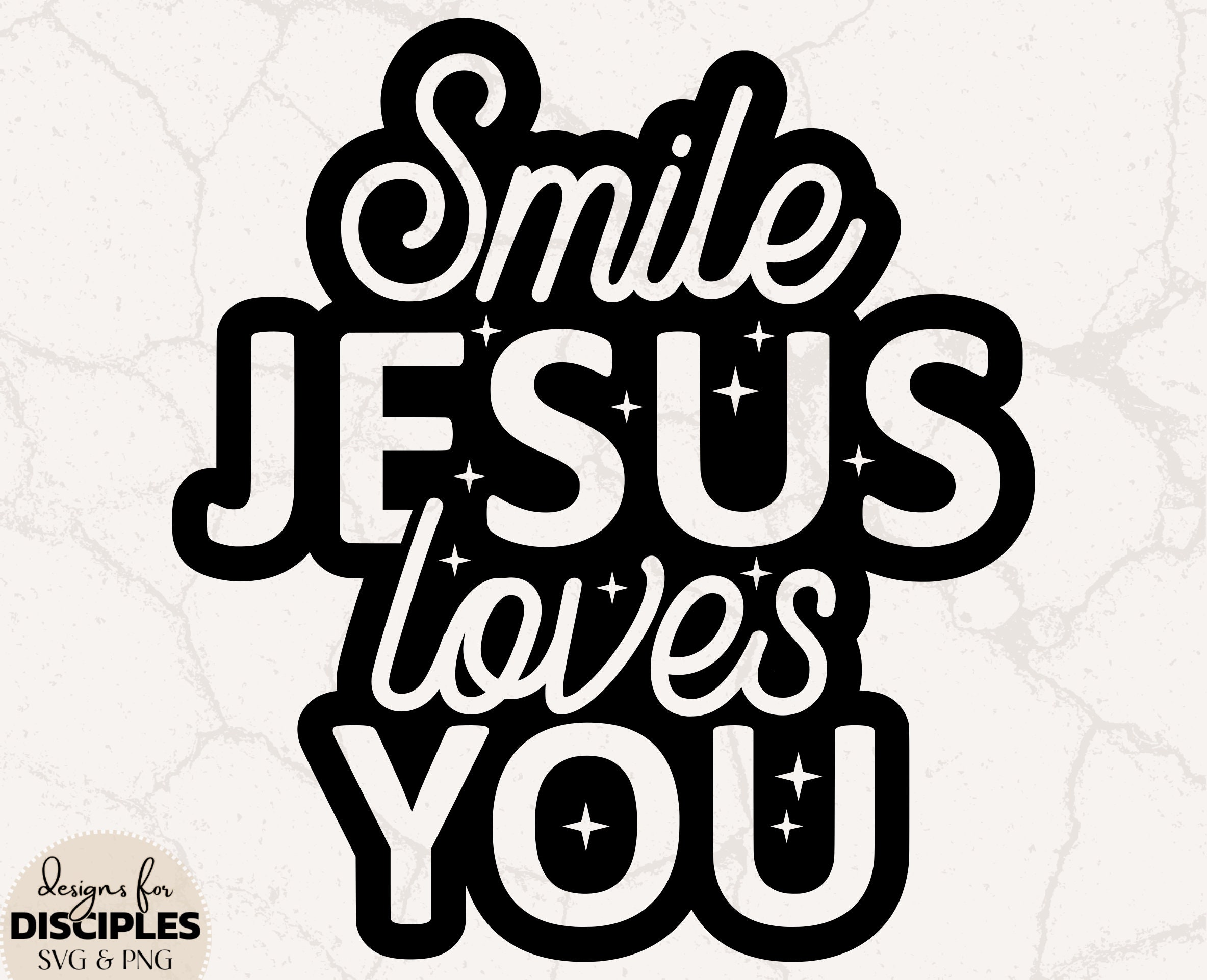 Smile Jesus Loves You SVG John 13 Svg Bible Verse SVG Christian Kids ...
