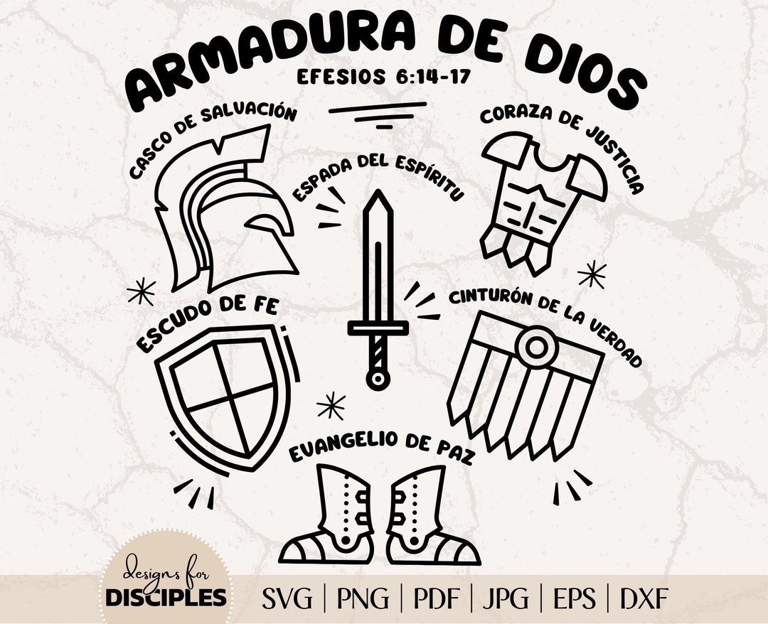 Armadura De Dios SVG ? Versículo Bíblico SVG ? Versículo Bíblico Para ...