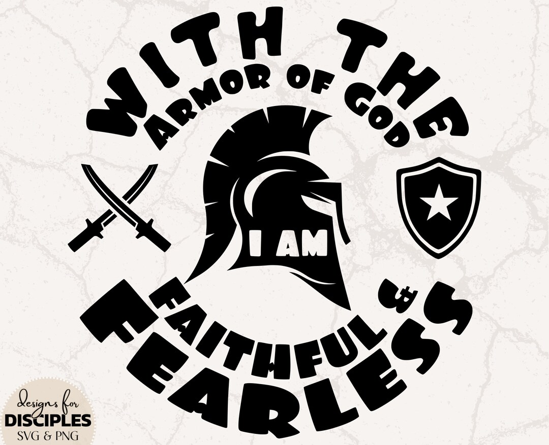 Faithful & Fearless SVG | Bible Verse SVG | Children's Bible Verse SVG ...
