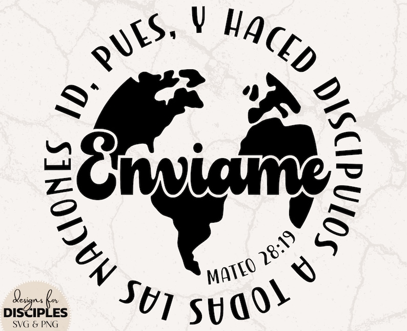 Mateo 28:19 SVG / Discípulas de todas las naciones / Misión svg / Viaje ...