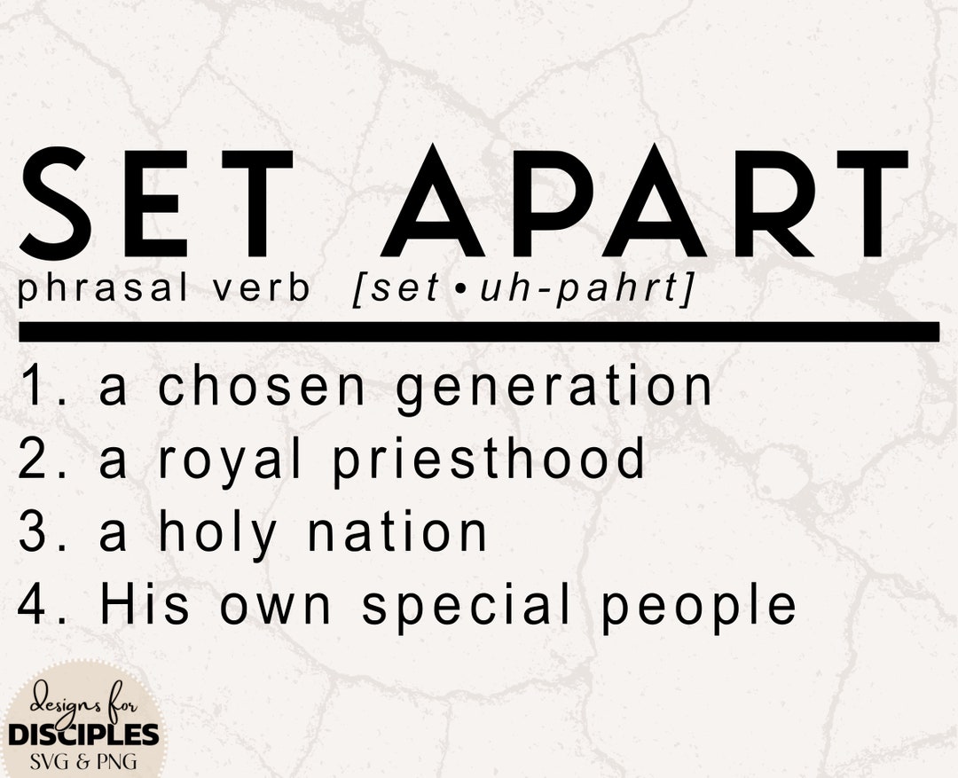 Set Apart SVG | Christian T-shirt SVG | Christian Youth | Praise and ...