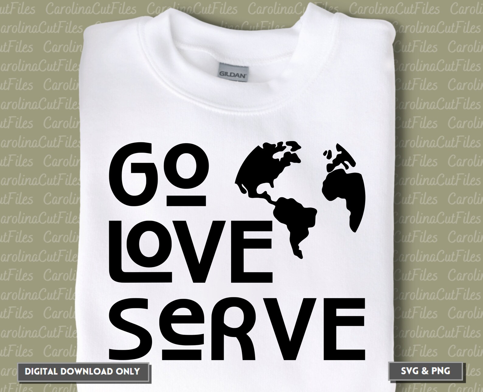 Go Love Serve SVG Bible Verse SVG Mission Trip SVG Cute - Etsy
