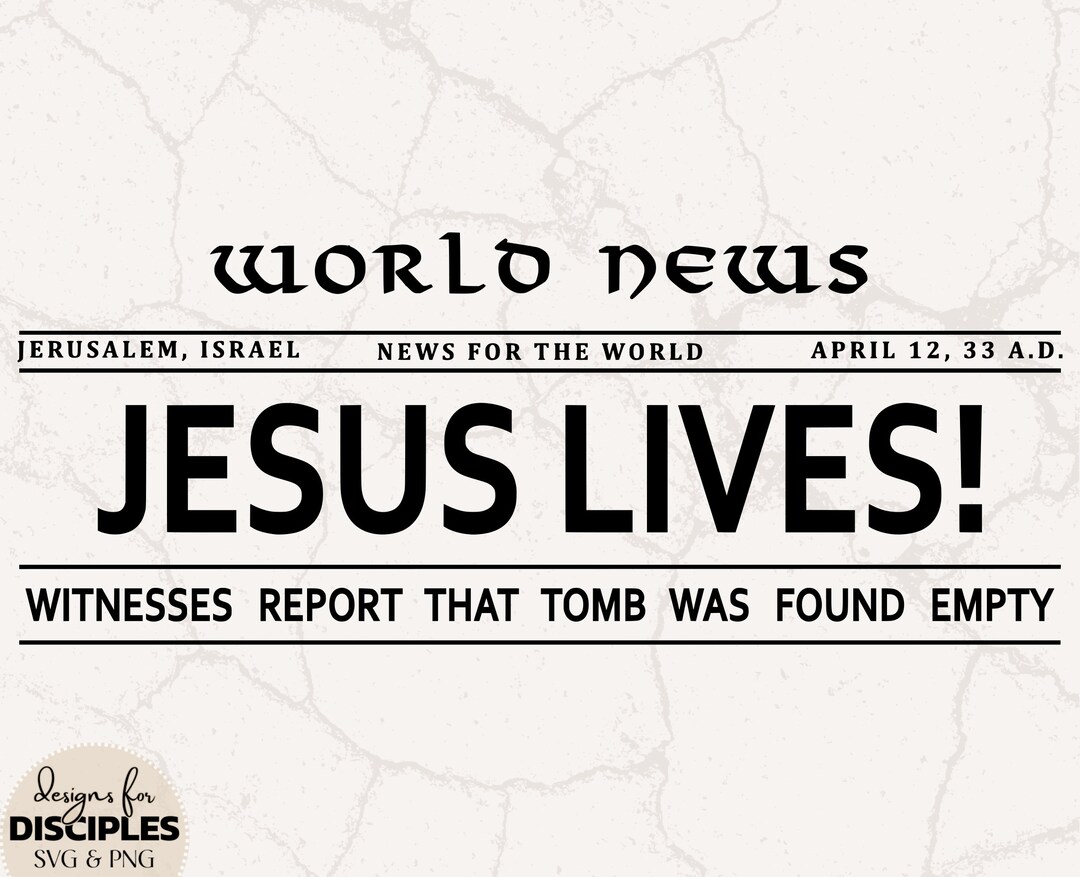 Jesús vive SVG / Está terminado SVG / John 19:30 SVG / Él ha resucitado ...