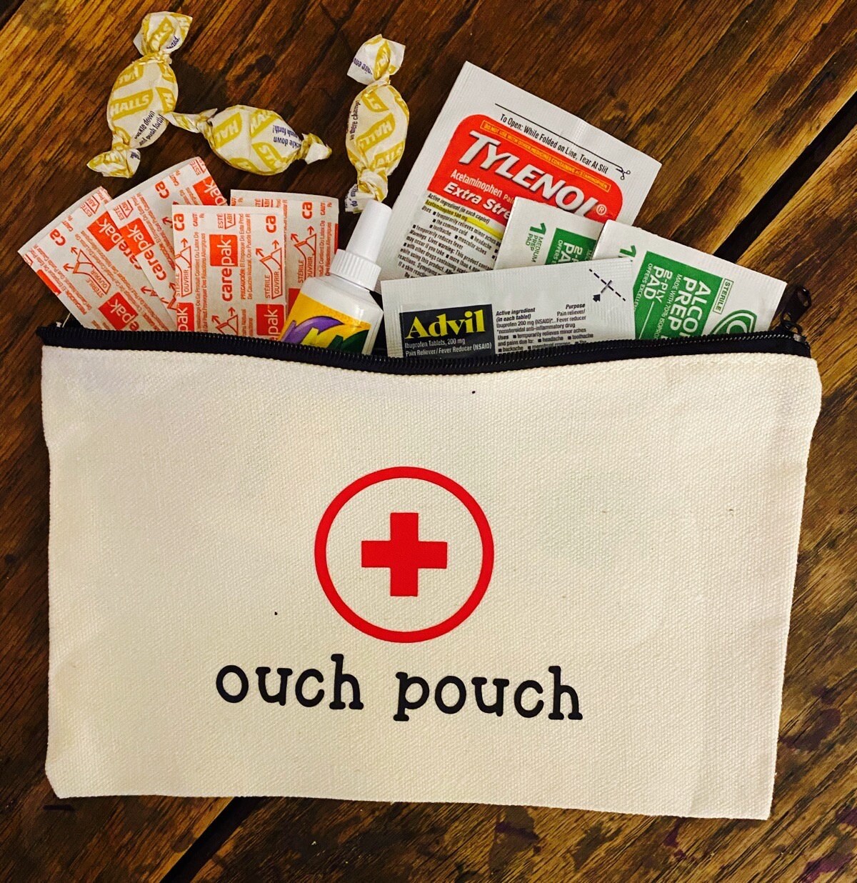 First Aid Kit, Ouch Pouch, College Survival Kit, Nurse Gift, Vehicle ...
