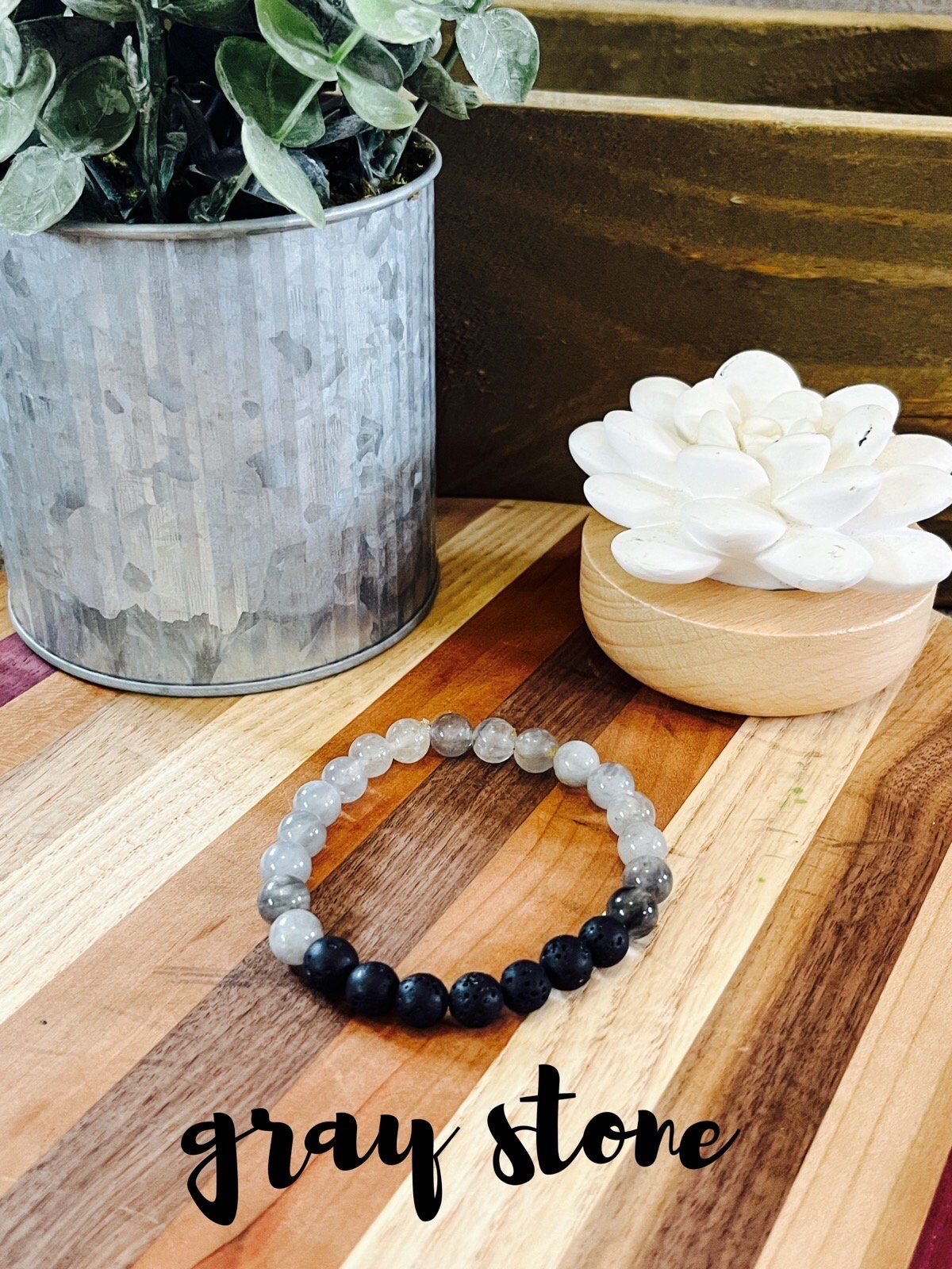 Lava Beaded Bracelet, Diffuser Bracelet, Essential Oil Bracelet ...
