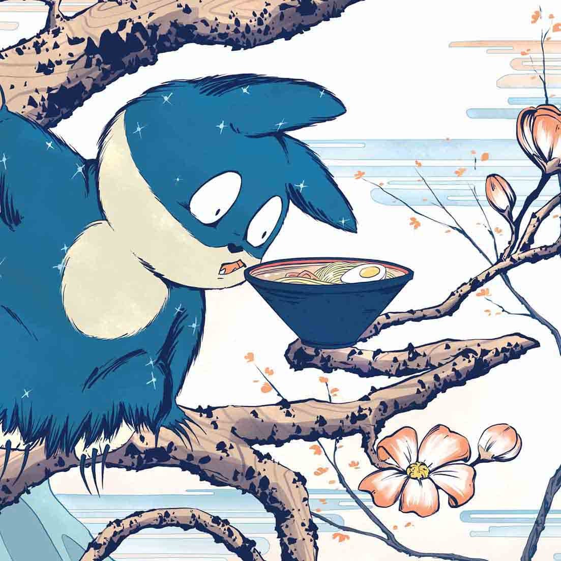 Munchlax & Snorlax - Large Print - Ukiyo-e Inspired Pokemon, 10 X 18 ...