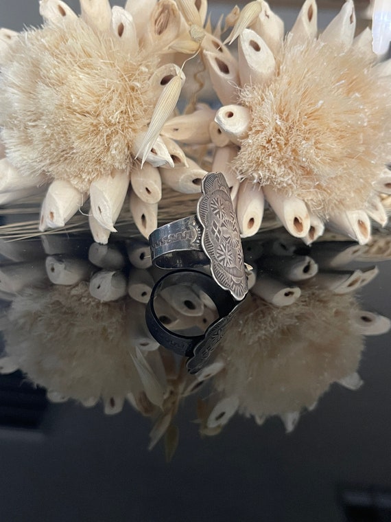 Vintage ring handmade silver - Gem