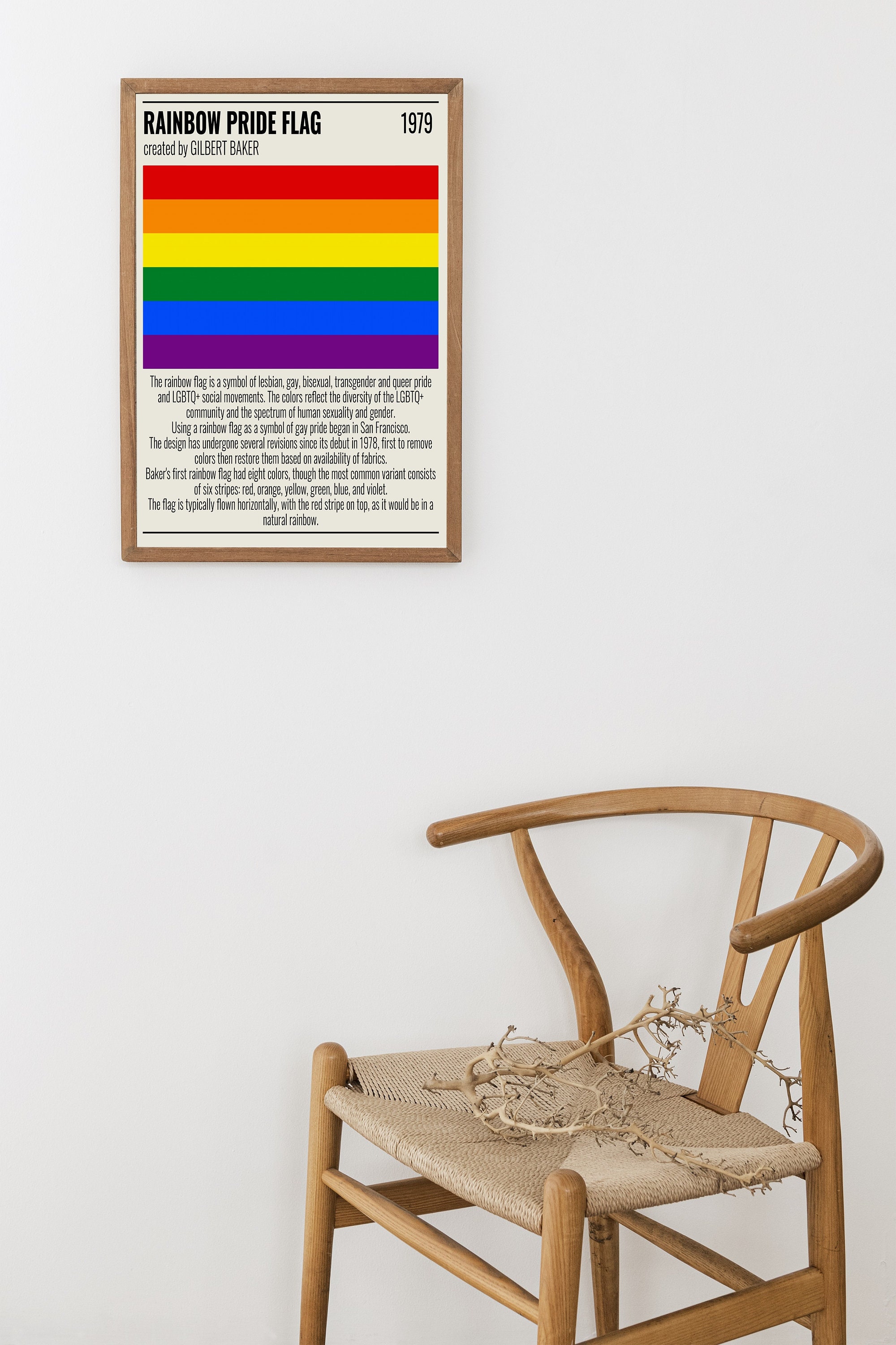 Minimal Rainbow Pride Flag Poster Printable sold by Ismail Youssef ...