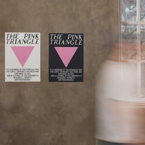 The Pink Triangle Poster Printable| LGBTQ+ Print| LGBT Wall Art| LGBT ...