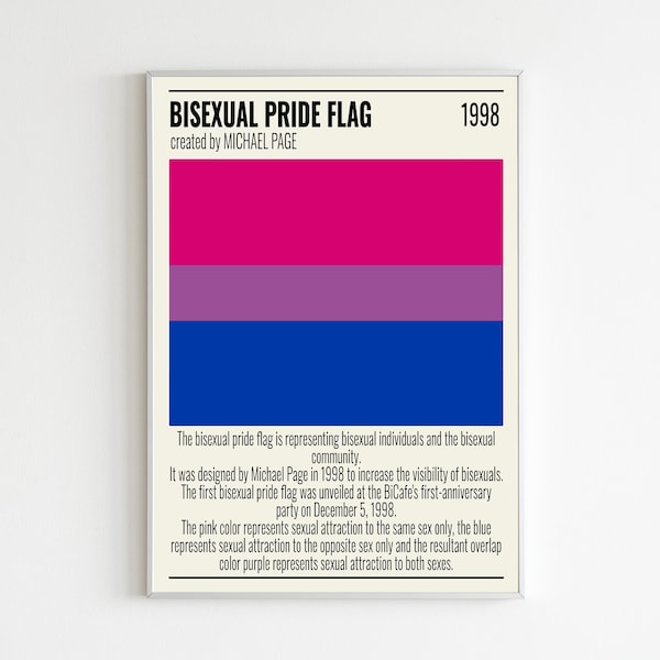Bi Pride Poster Etsy