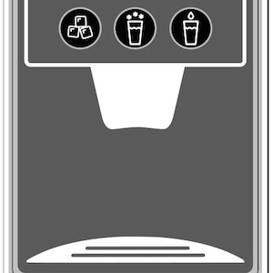 DUKTIG Water Ice Dispenser Machine Sticker IKEA Play Mud Kitchen Decal ...
