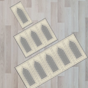 Group Family Prayer Mat Personalized, Foam Padded Muslim Rug, Mother ...