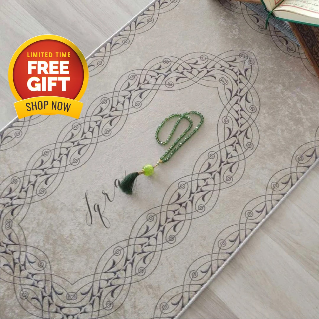 Personalized Foam Padded Prayer Mat, Muslim Prayer Rug, Janamaz ...